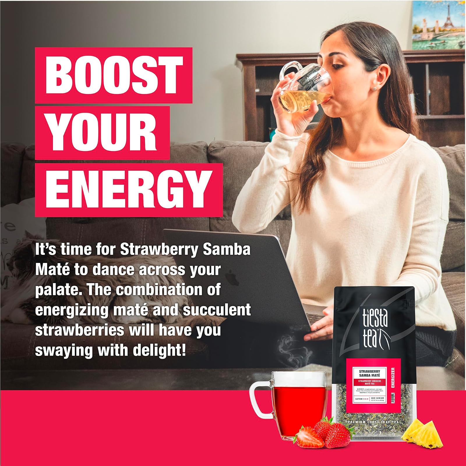 natural energy boost with mate tea
