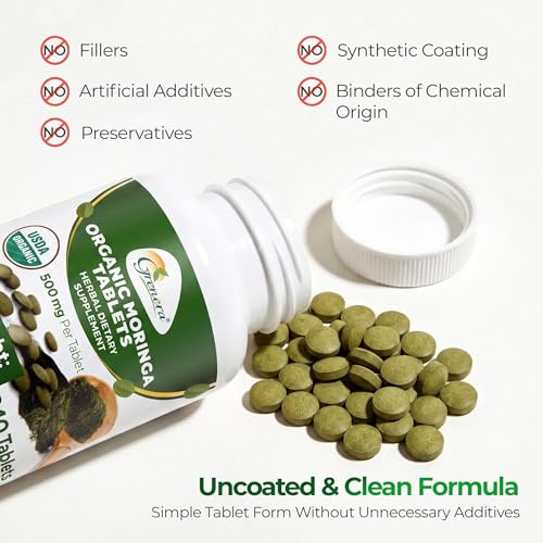 Natural energy boost with moringa tablets
