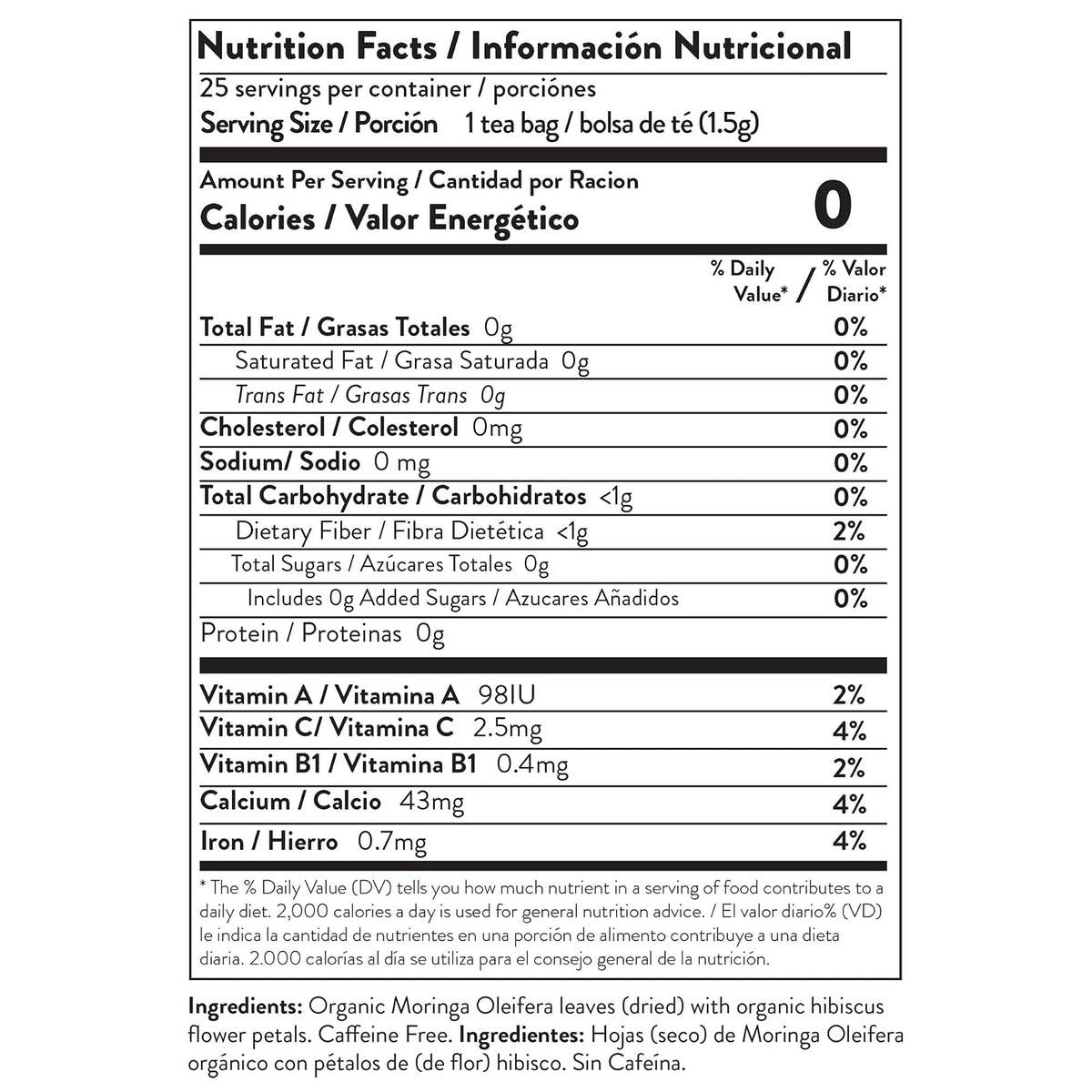 Natural energy boost with moringa