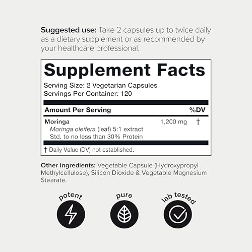 Natural energy boost with moringa