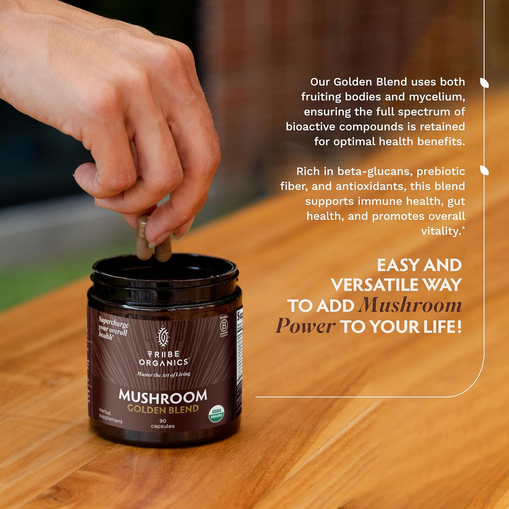 natural energy boost with mushroom blend