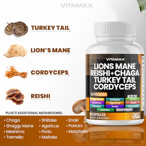 Natural energy boost with mushroom blends