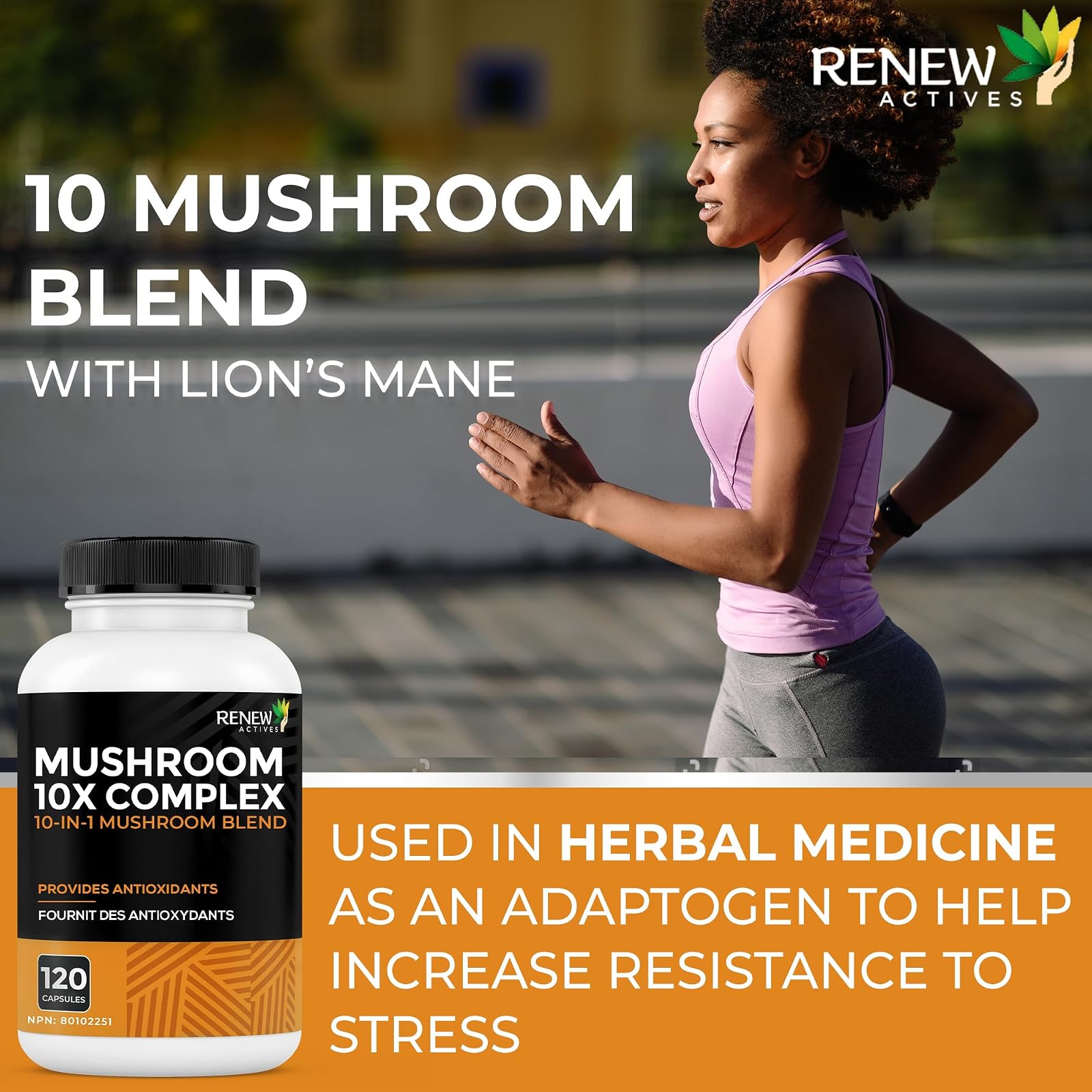 natural energy boost with mushroom complex