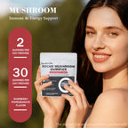 Natural energy boost with mushroom supplements