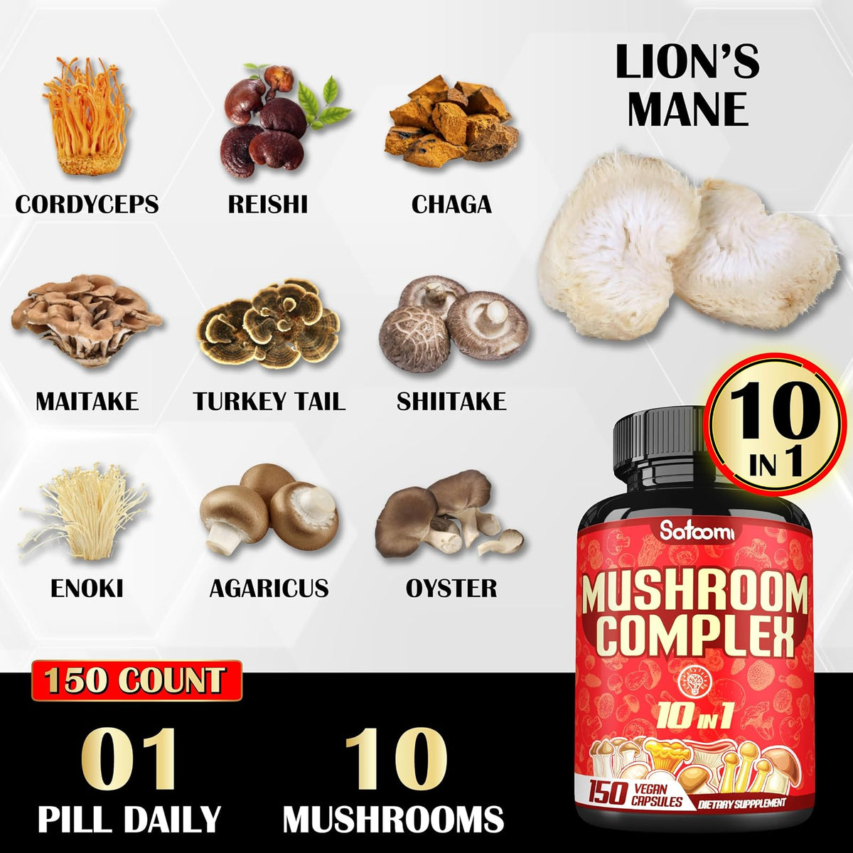 Natural energy boost with mushrooms