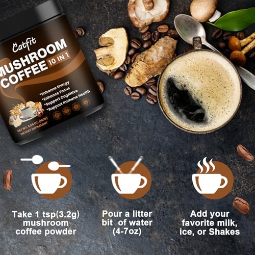 Natural energy boost with mushrooms