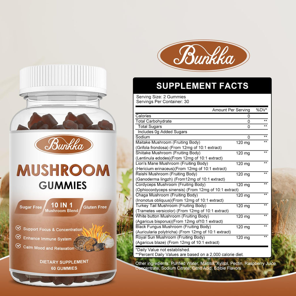 natural energy boost with mushrooms