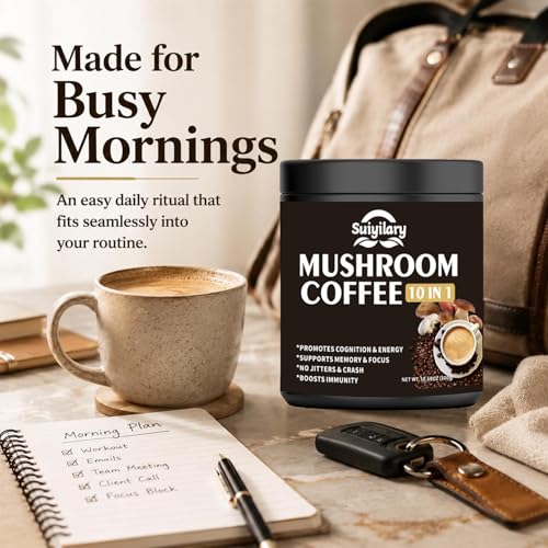 natural energy boost with mushrooms