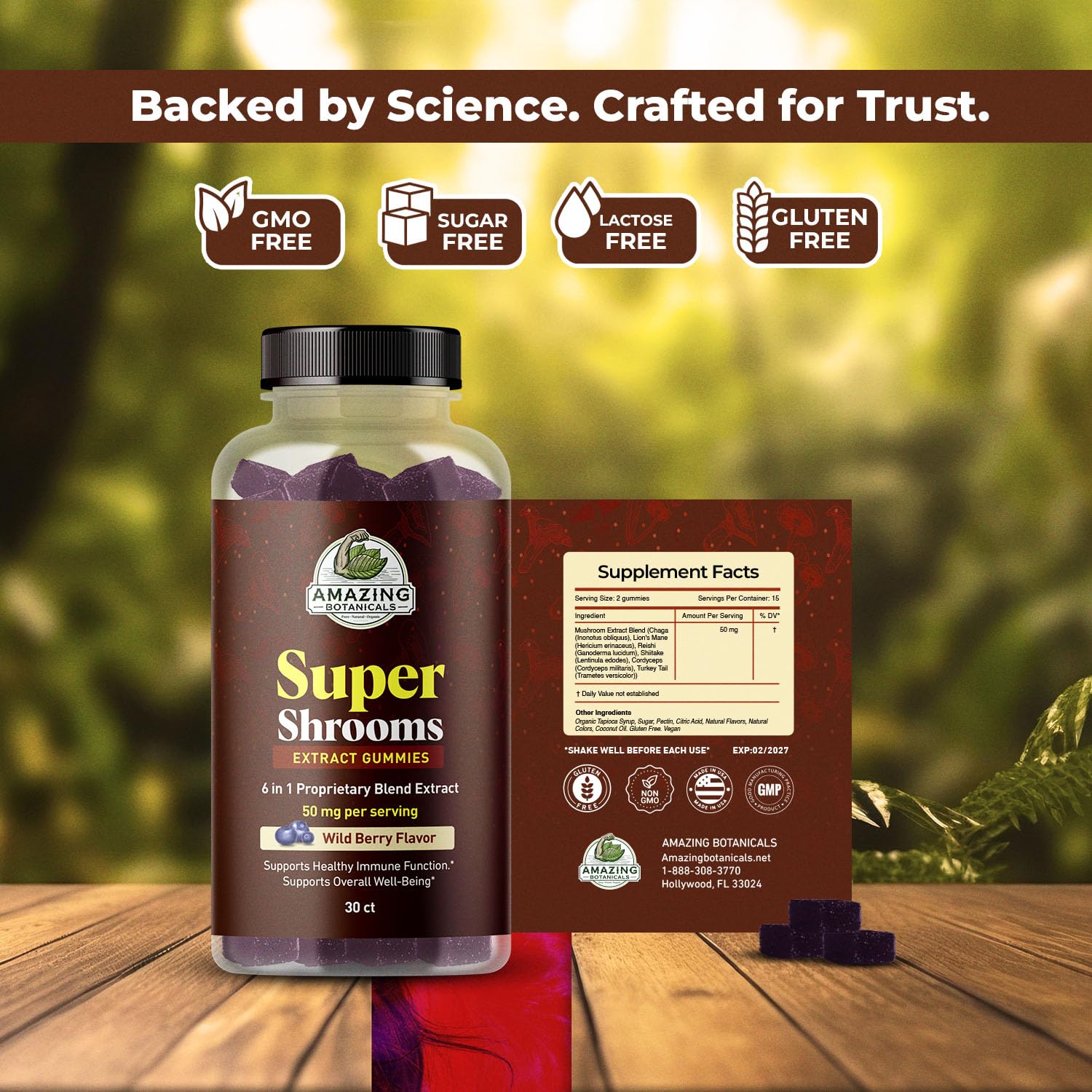 Natural energy boost with mushrooms