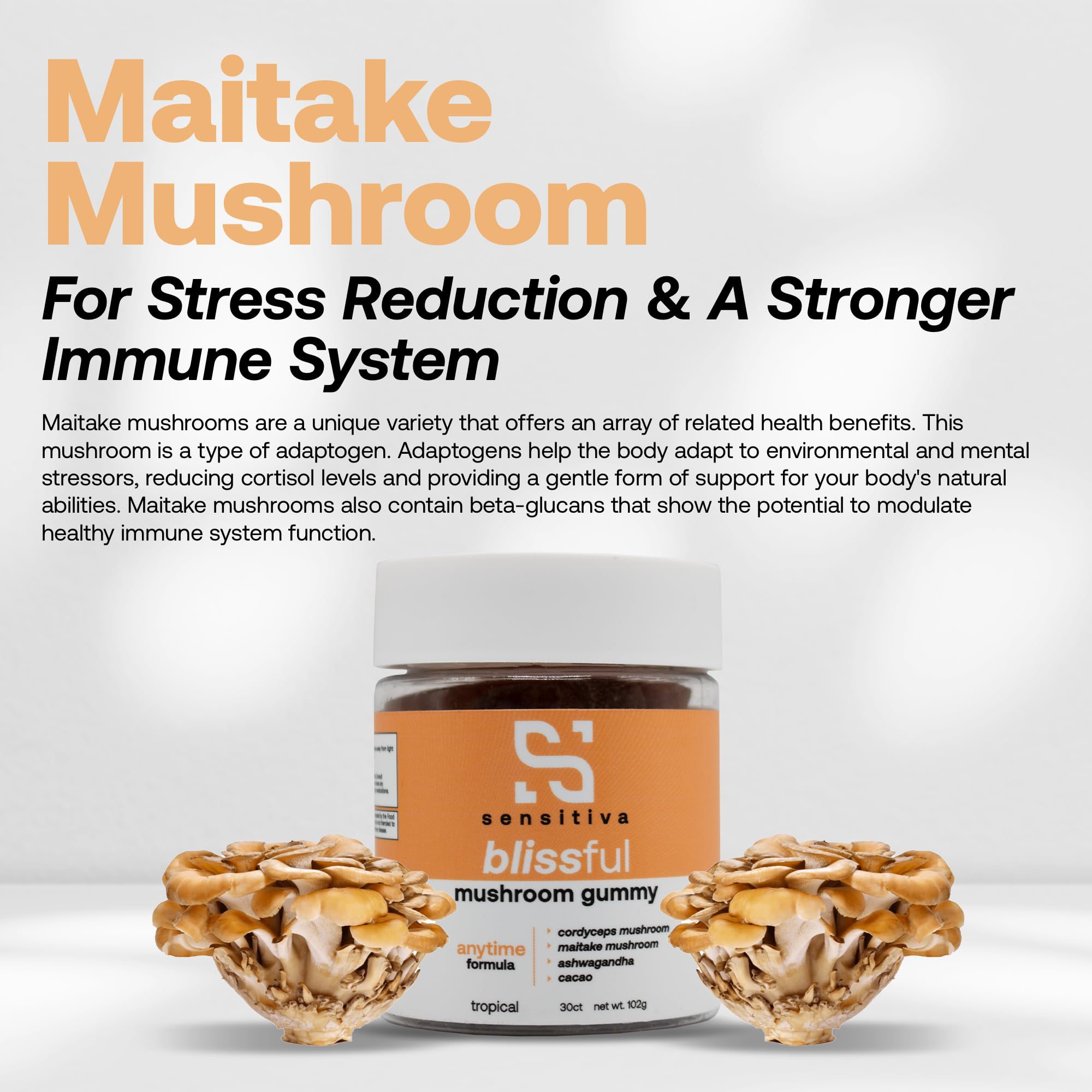 Natural energy boost with mushrooms