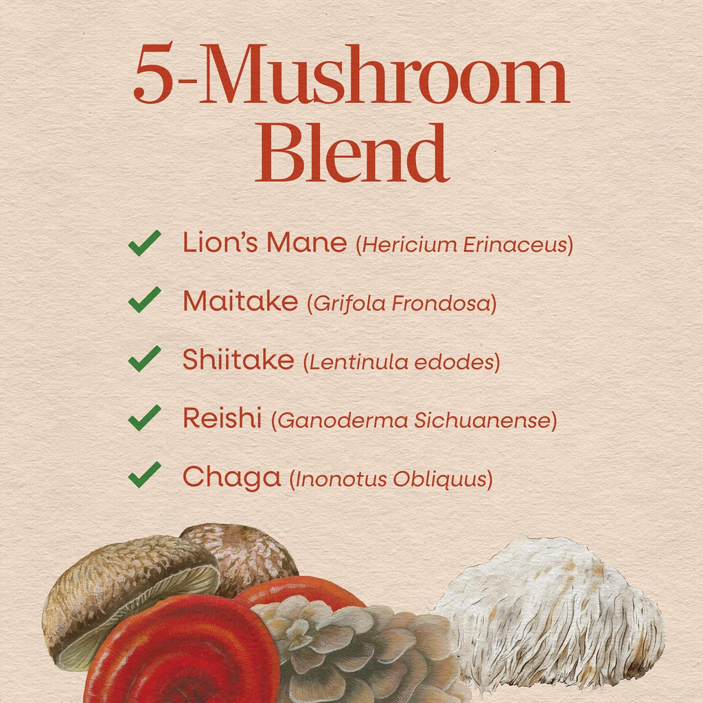 natural energy boost with mushrooms