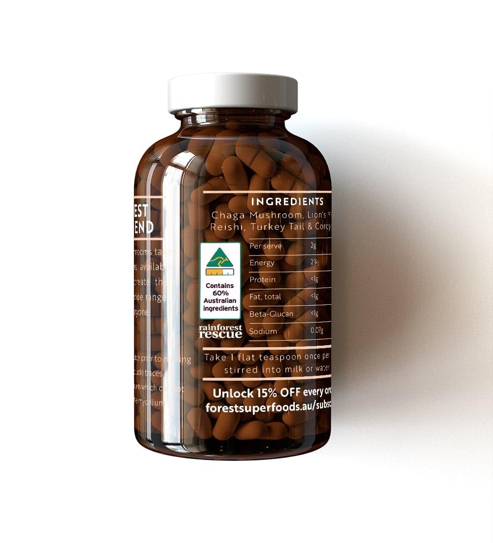 natural energy boost with mushrooms