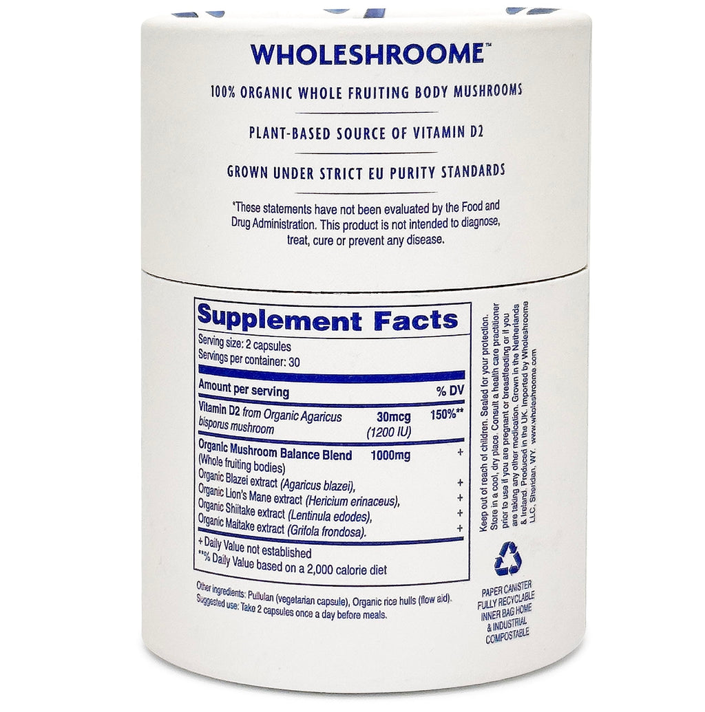 Natural energy boost with mushrooms
