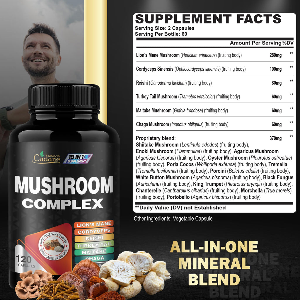 natural energy boost with mushrooms