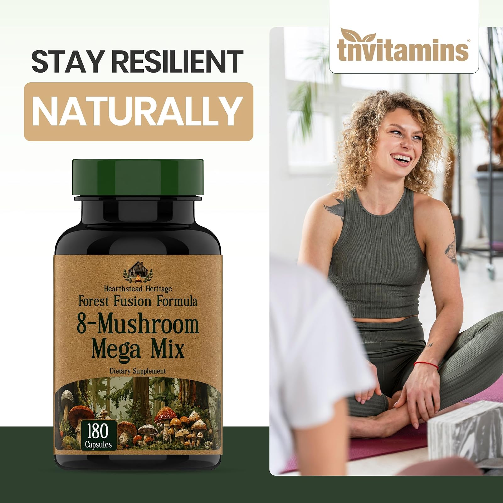 natural energy boost with mushrooms