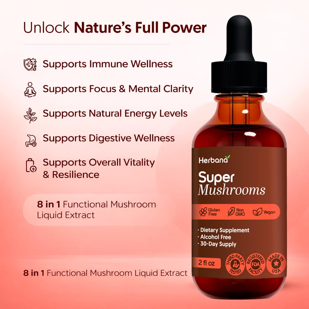 Natural energy boost with mushrooms