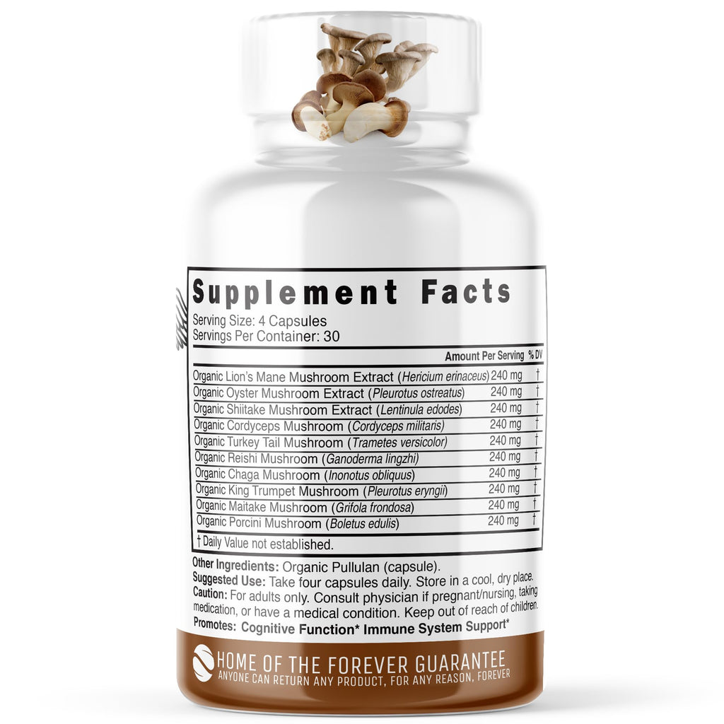 Natural energy boost with mushrooms