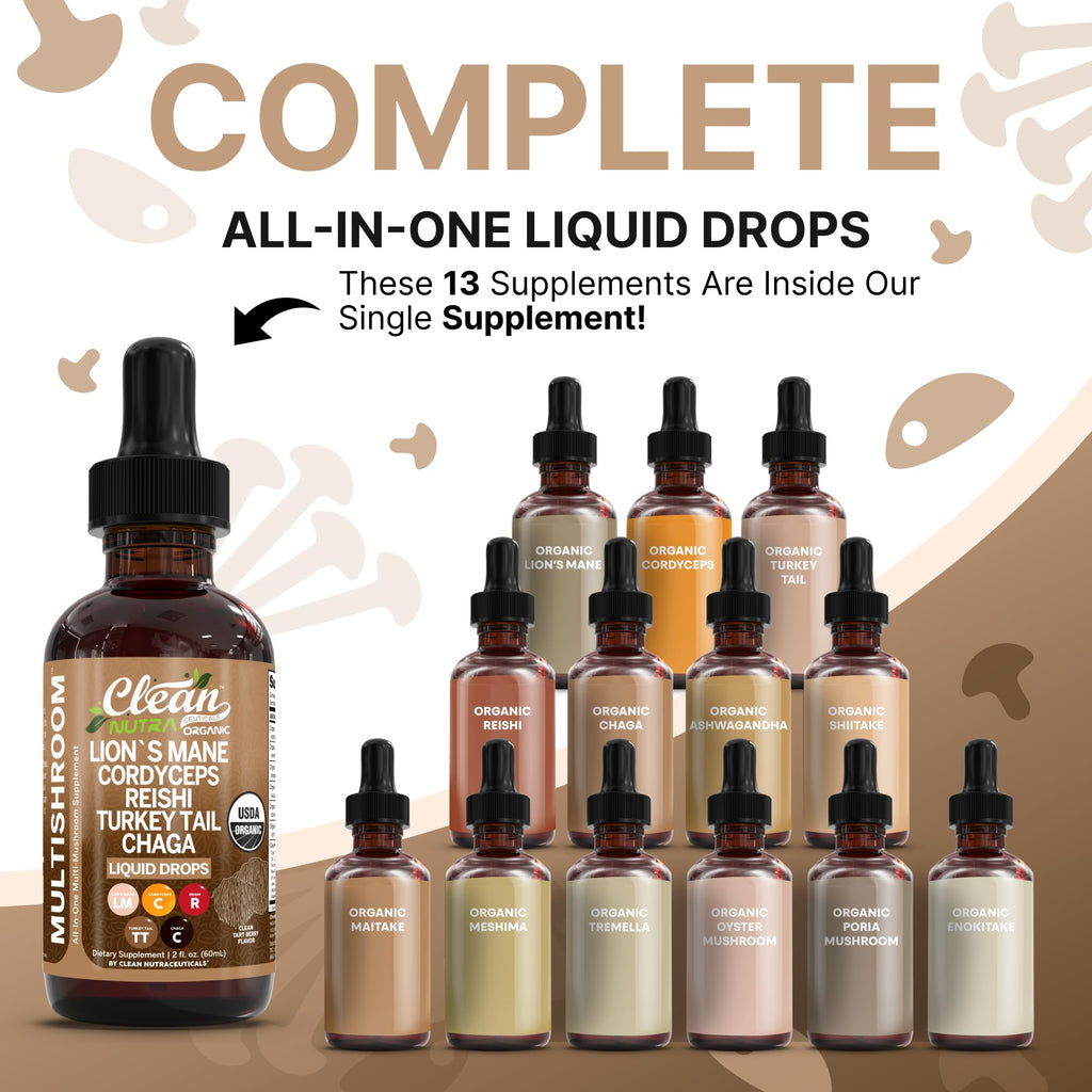 Natural energy boost with mushrooms