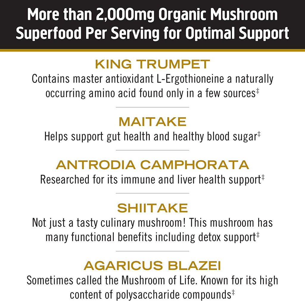 natural energy boost with mushrooms