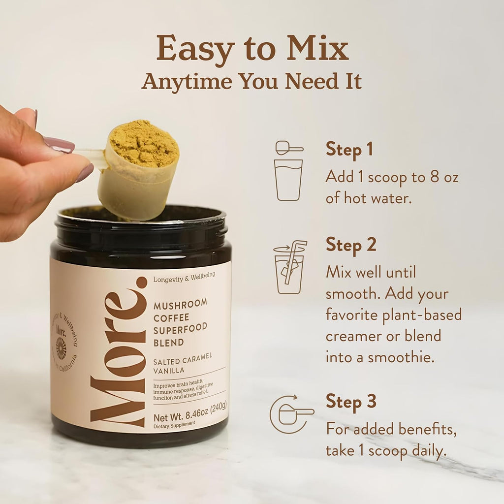 natural energy boost with mushrooms