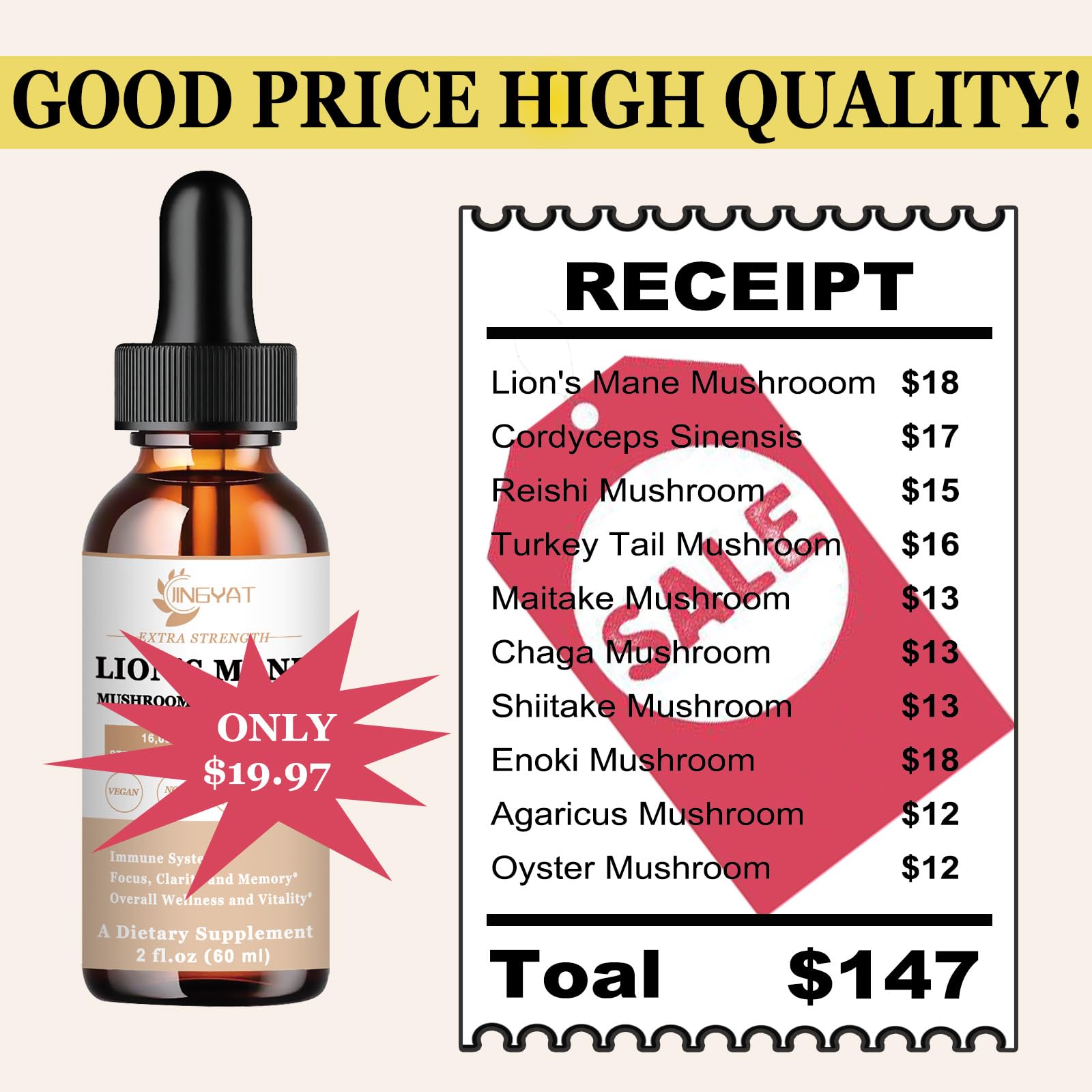 natural energy boost with mushrooms