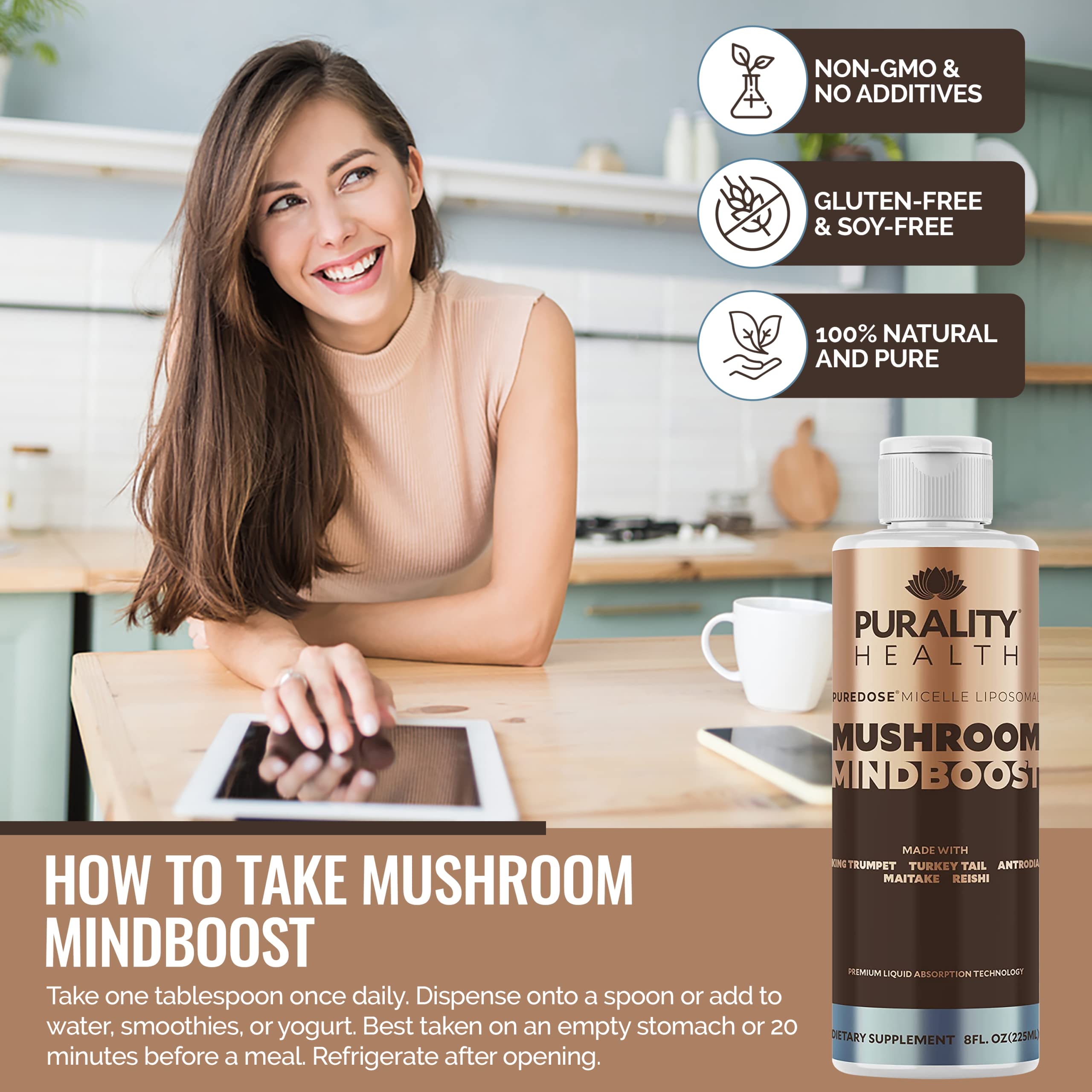 Natural energy boost with mushrooms