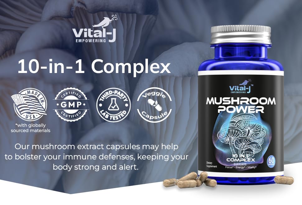 natural energy boost with mushrooms