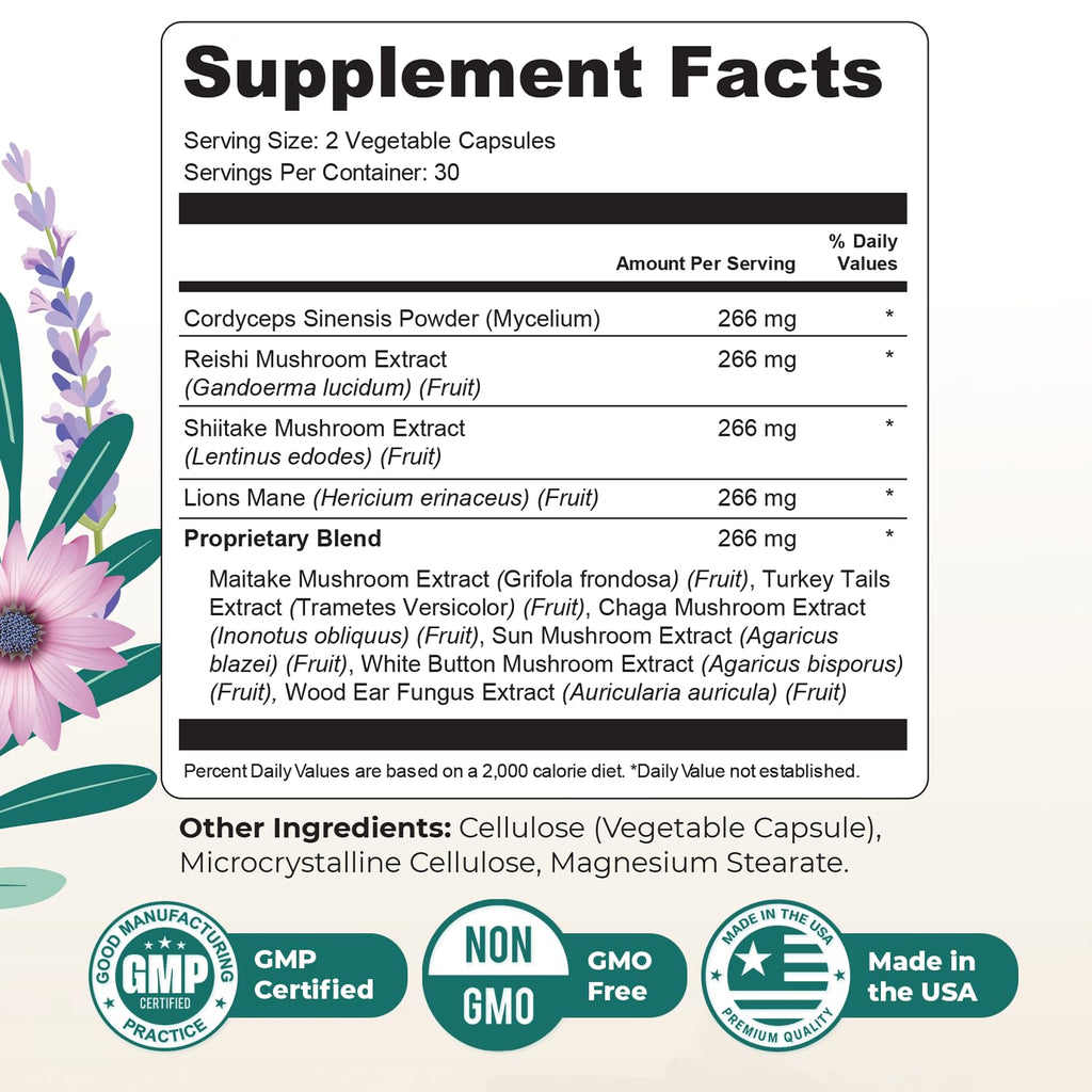 natural energy boost with mushrooms