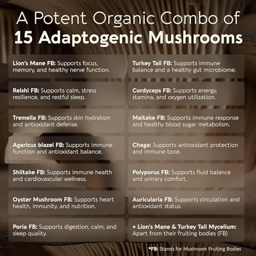 natural energy boost with mushrooms