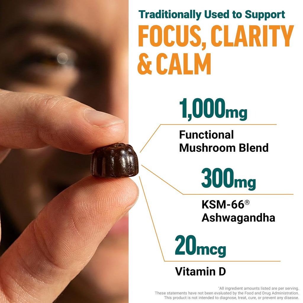 Natural energy boost with mushrooms