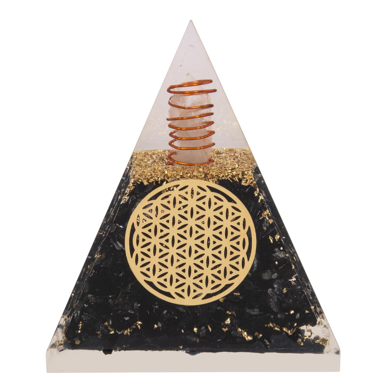 natural energy boost with orgonite pyramid