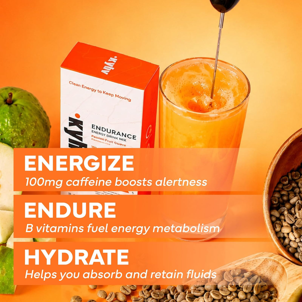 natural energy boost with passion fruit