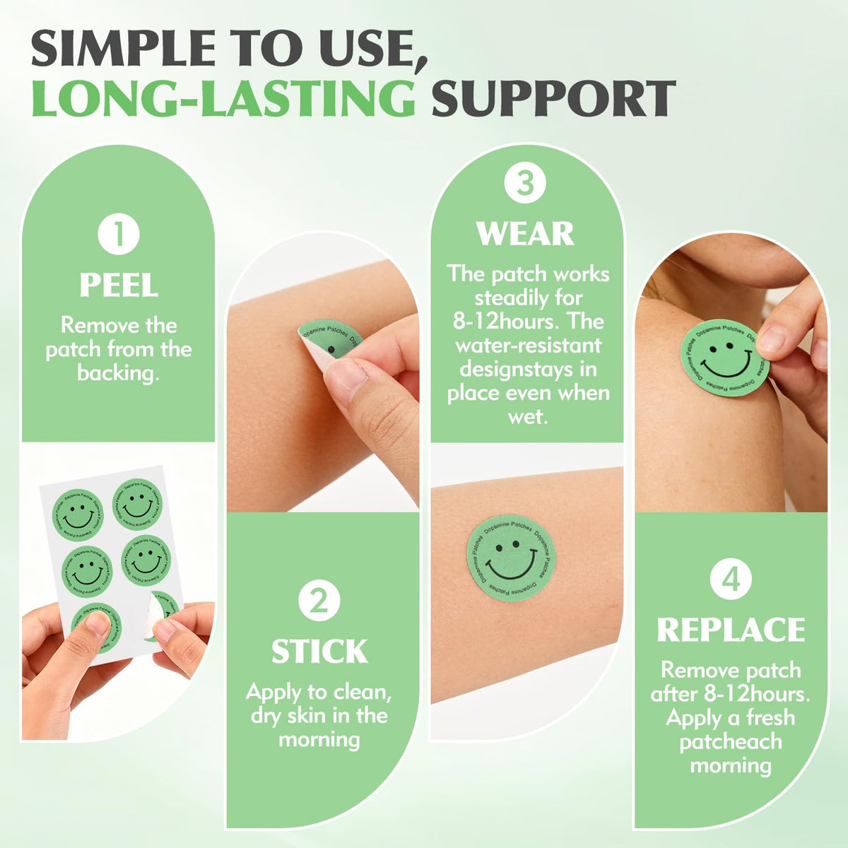 Natural energy boost with patches