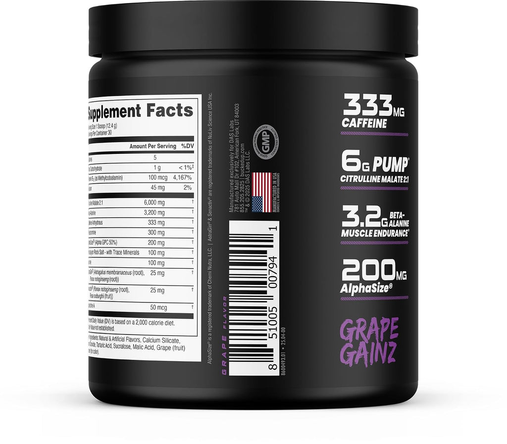 natural energy boost with pre-workout