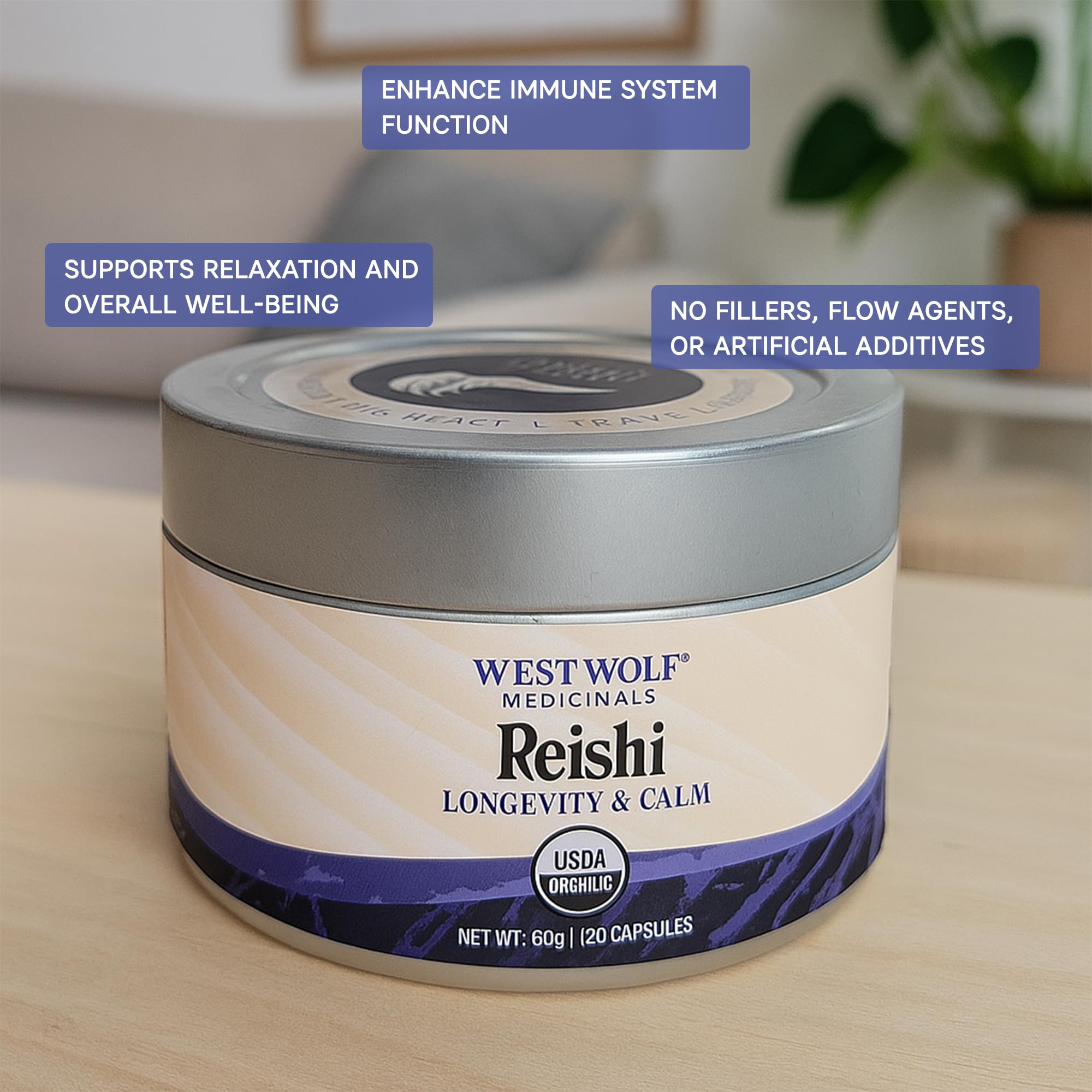 Natural energy boost with reishi mushrooms
