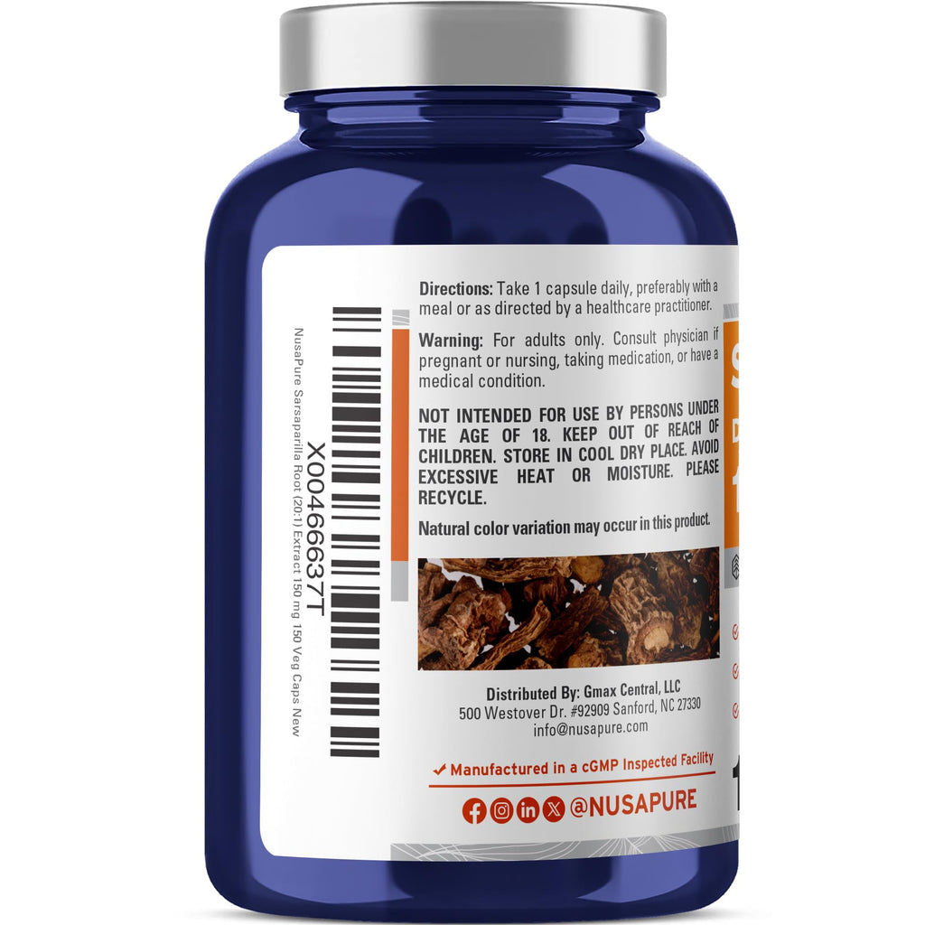 Natural energy boost with sarsaparilla
