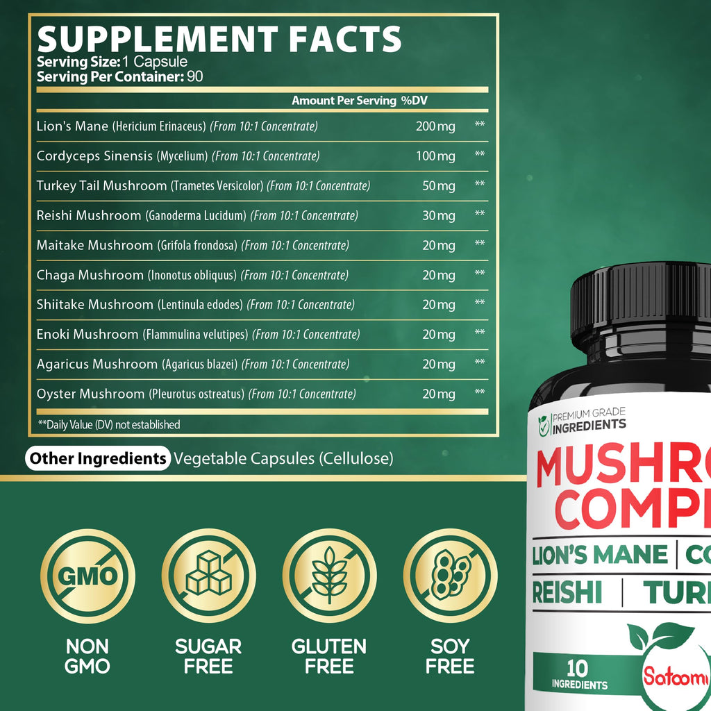 Natural energy boost with Satoomi mushrooms