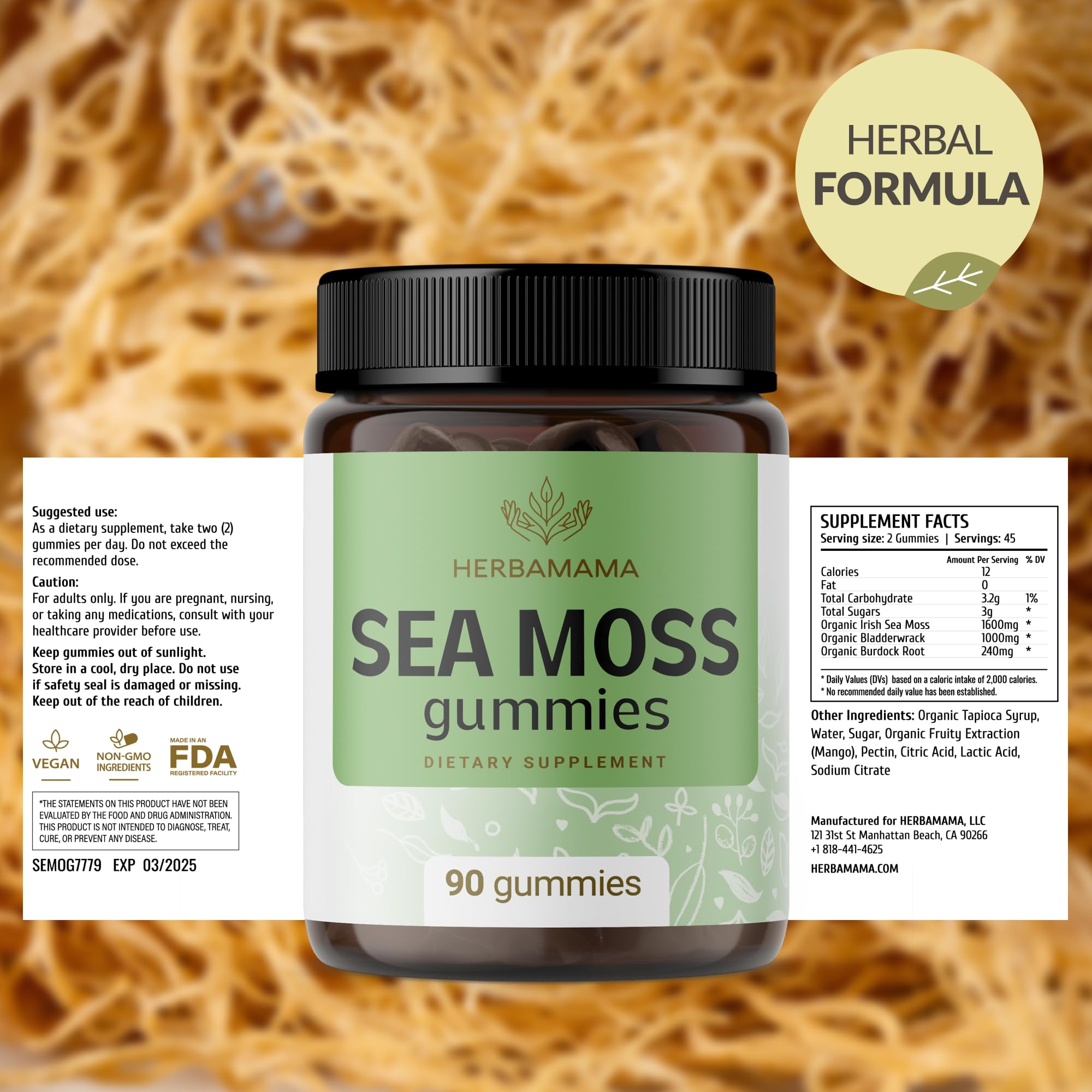 Natural energy boost with sea moss