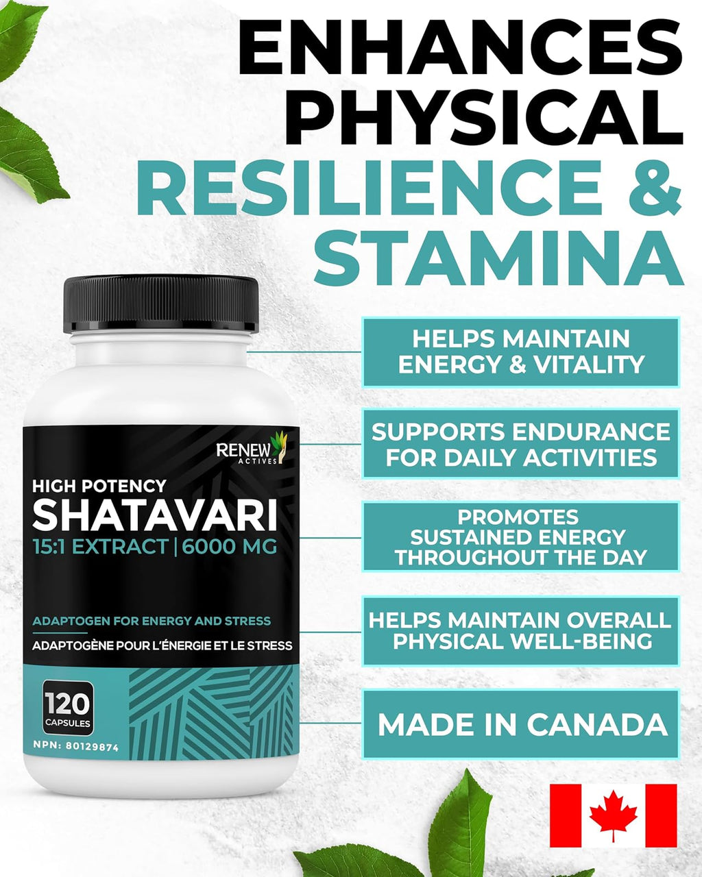 Natural energy boost with Shatavari
