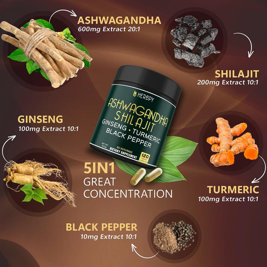 Natural energy boost with Shilajit and ashwagandha