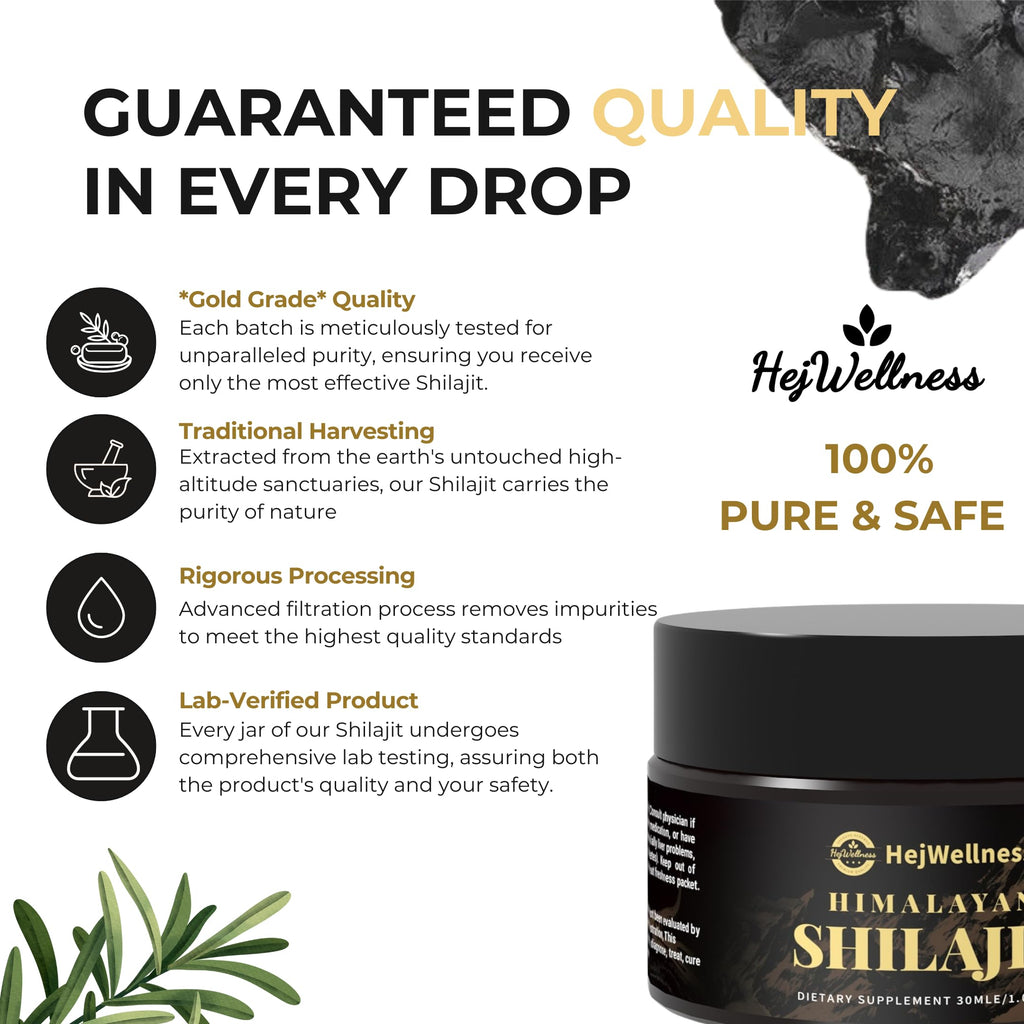 Natural energy boost with Shilajit