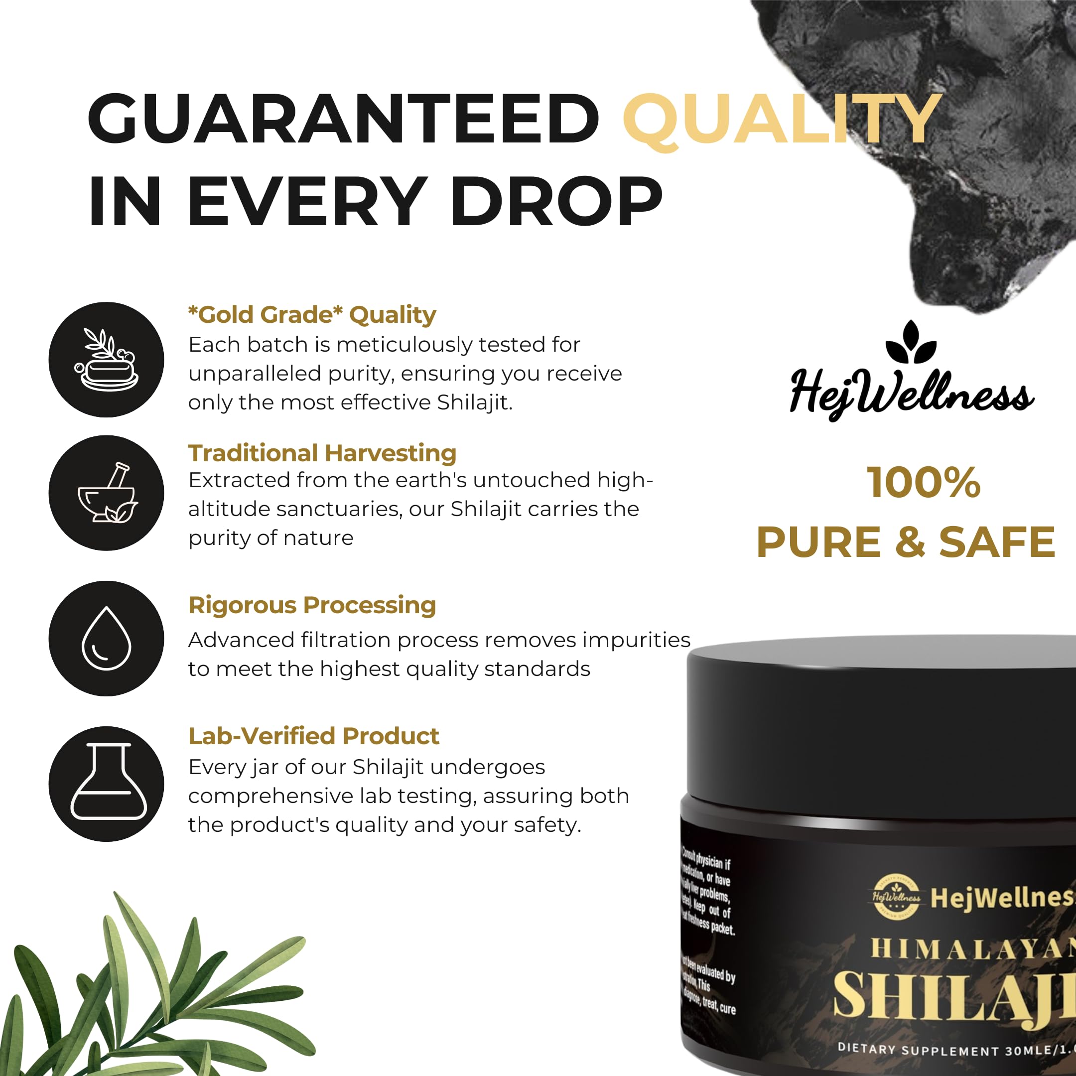 Natural energy boost with Shilajit