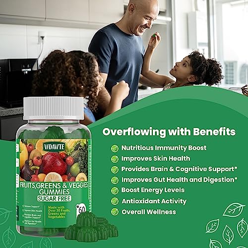 natural energy boost with super greens gummies
