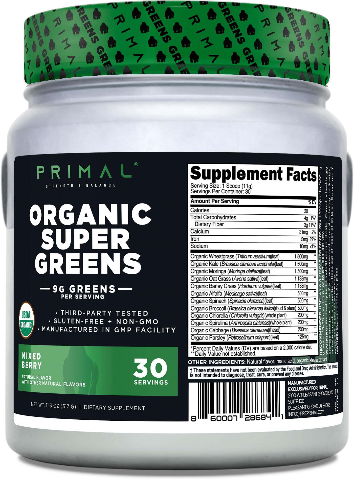 Natural energy boost with super greens