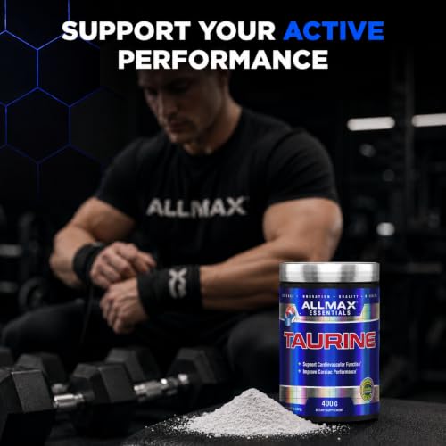 Natural energy boost with taurine powder