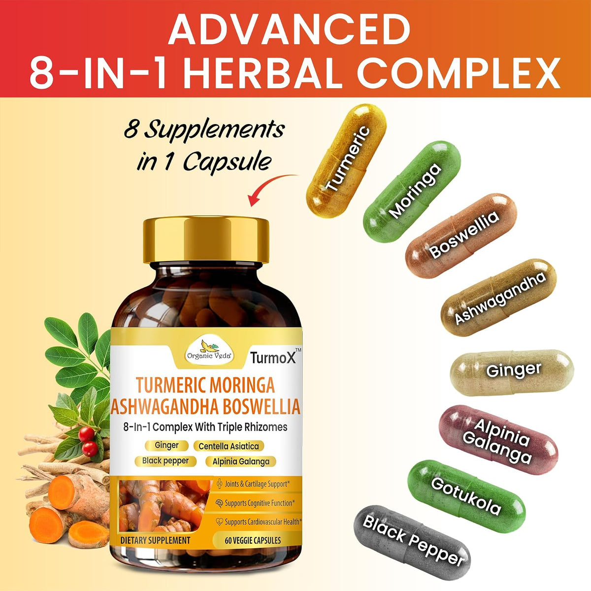 Natural energy boost with turmeric