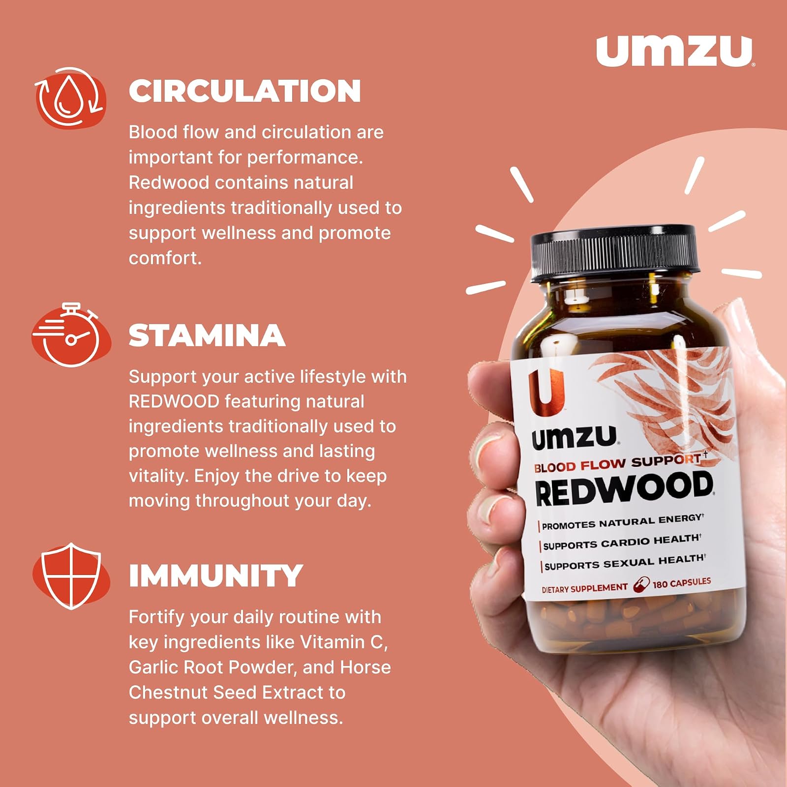 natural energy boost with UMZU Redwood
