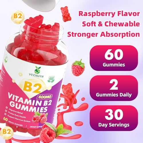 Natural energy boost with VIT B2 gummies