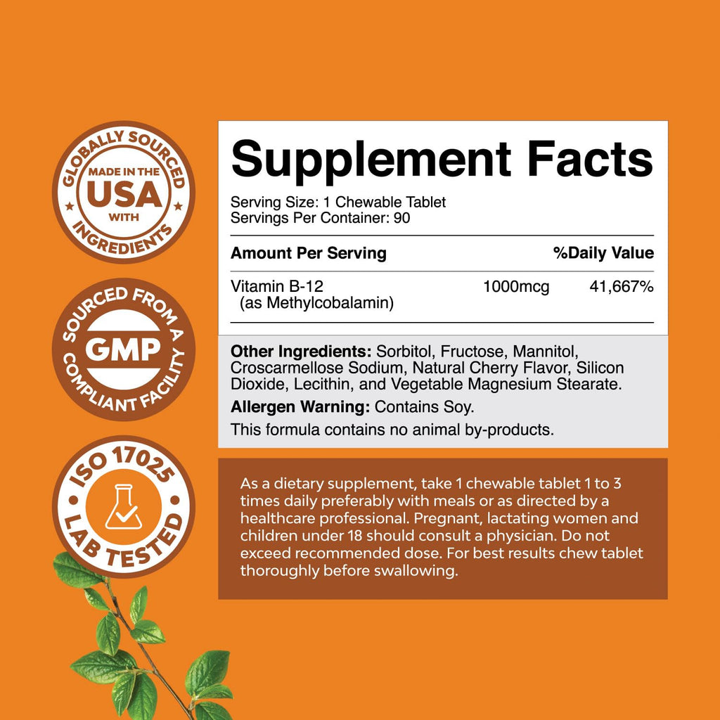 natural energy boost with vitamin B12