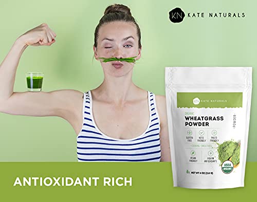 Natural energy boost with wheat grass